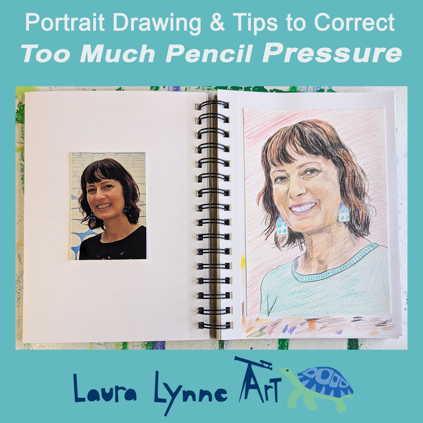 Portrait Drawing & Tips to Correct Too Much Pencil Pressure